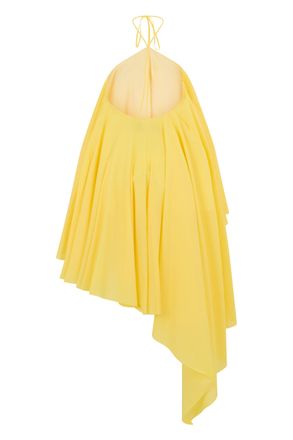 Jacquemus Womens Dress The Robe Triangle Yellow Cotton