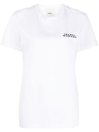 Isabel Marant t-shirt Vidal à logo imprimé - Blanc