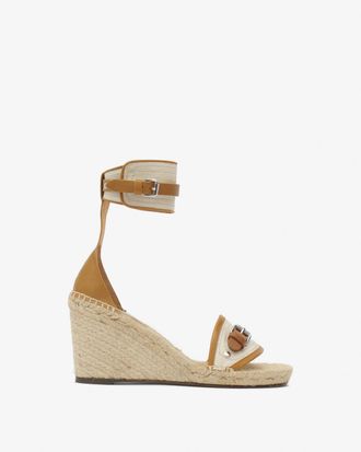Isabel Marant Espadrilles Oliha - Femme - &Eacute;cru-havane - Taille36 - Isabel Marant - Collection &Eacute;t&eacute; Femme - Nouvelle Collection Capsule La Riviera