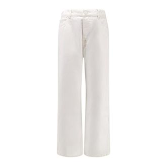 Ami Homme, Pantalons, Blanc, Taille: W31 Large Fit Jeans