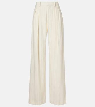 Ralph Lauren Collection Weite High-Rise-Hose aus Wolle
