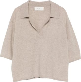 Lisa Yang Femme, Pulls, Beige, Taille: 38 FR Pull en cachemire &agrave; col fendu