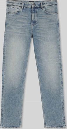 HUGO BOSS Straight Fit Jeans aus Baumwoll-Mix