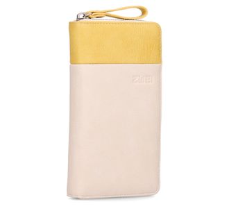 zwei Damen Geldb&ouml;rse Eva EV2 langes Portemonnaie 15 Kartenf&auml;cher, Sichtfach, 2 Scheinf&auml;cher, Geldbeutel mit M&uuml;nzfach & umlaufenden Rei&szlig;verschluss, weiches 