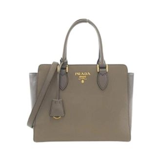 Prada Sac &agrave; main vintage Pre-owned - Femme - Pre-owned - Gris - Taille: ONE Size