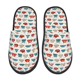 Generic Voiture Artoon Unisexe Slippers Chaud Chaussons Antid&eacute;rapantes Pantoufles Pour Hiver Int&eacute;rieur Maison M