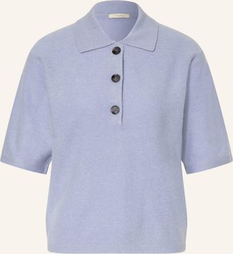 Lilienfels Lilienfels Strick-Poloshirt Mit Cashmere blau