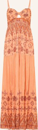 BA&SH Ba&Sh Kleid Zema Mit Glitzergarn Und Cut-Out orange
