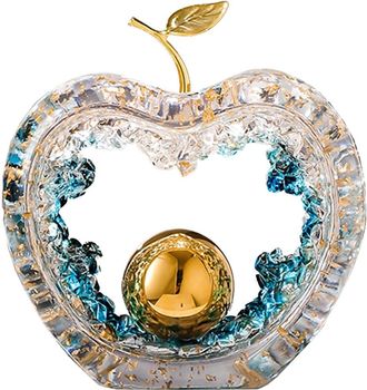 Generic Moderne Fruchtskulptur, Blaue Harzstatue als Tischdekoration, fruchtf&ouml;rmige Skulptur f&uuml;r Wohnzimmer, B&uuml;ro, Schlafzimmer, K&uuml;che, Wohnung, Bar