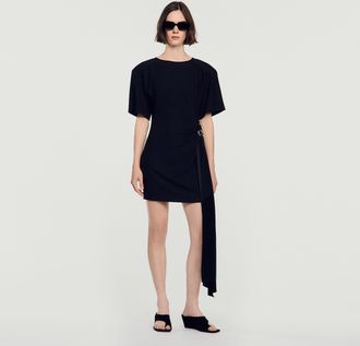 Sandro Kurzes drapiertes Kleid