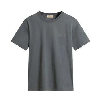 Woolrich Cotton Grafik-T-Shirt - - Tops - Herren - Grau - L