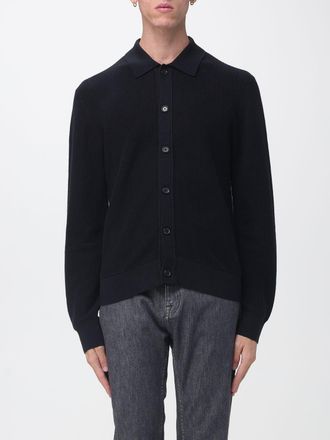 HUGO BOSS Cardigan en m&eacute;lange de laine et coton avec &eacute;paules tombantes et boutons