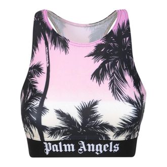 Palm Angels Lila Sunset Print &auml;rmelloses Top - - Tops - Damen - Mehrfarbig - XS