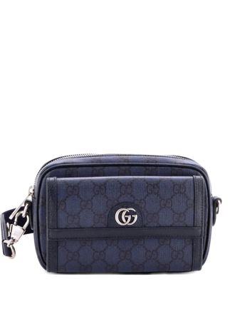 Gucci Ophidia Front Pocket Camera Bag GG Coated Canvas Mini shoulder bag - Bleu