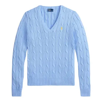 Ralph Lauren Femme, Pulls, Bleu, Taille: 36 FR V-neck Tricots