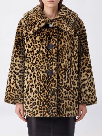 Givenchy Manteau relaxed fit en fausse fourrure &agrave; imprim&eacute; animalier
