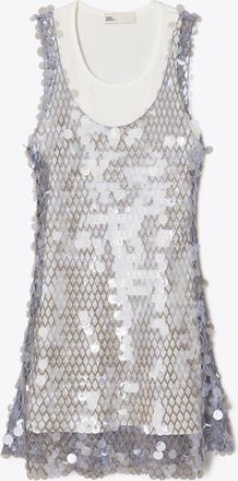 Tory Burch Damen Meshkleid mit Pailletten