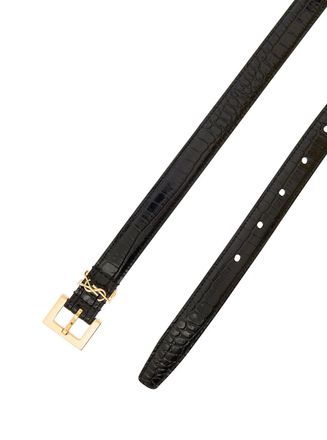 Saint Laurent Cassandre Belt - Black