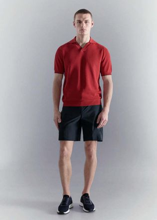 Mango Bermuda Comfort Stretch r&eacute;sistant &agrave; leau bleu marine - Homme - 38 - MANGO MAN