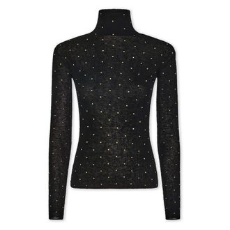 Paco Rabanne Second-Skin Rollkragentop - - Knitwear - Damen - Schwarzk - S