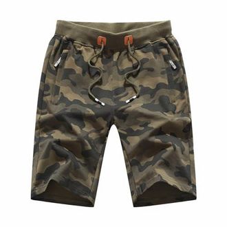 Generic Short court pour homme avec poche zipp&eacute;e, ceinture de hanche, short de sport d&eacute;contract&eacute;, Vert arm&eacute;e., XXL