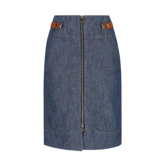 Fendi Damen, R&ouml;cke, Blau, XSGr&ouml;&szlig;e