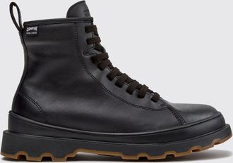 Camper Combat Boots Brutus+ aus glattem Kalbsleder mit Profilsohle
