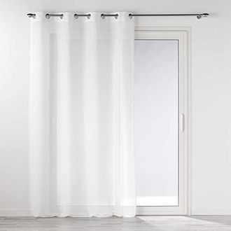 Douceur d'Intérieur Ösenvorhang Selena (140 x 240 cm) Weiß Polycotton