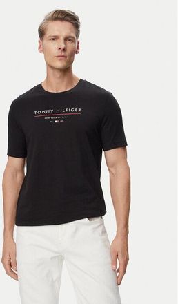 Tommy Hilfiger T-Shirt Brand Love MW0MW44359 Schwarz Regular Fit