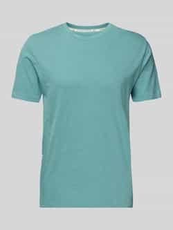 Colours & Sons Regular Fit T-Shirt aus Baumwoll-Leinen-Mix