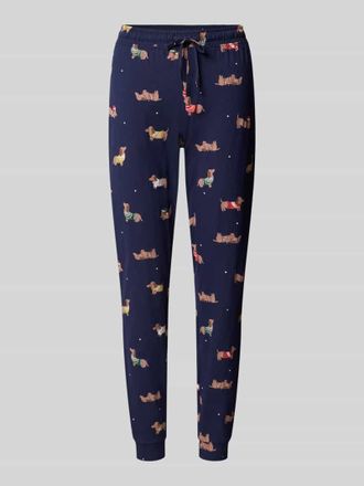 Jake*s Casual Slim Fit Pyjama-Hose aus reiner Baumwolle