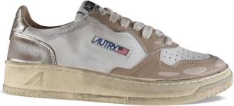 Autry Femme, Chaussures, Blanc, Taille: 37 EU Medalist Low Super Vintage Baskets