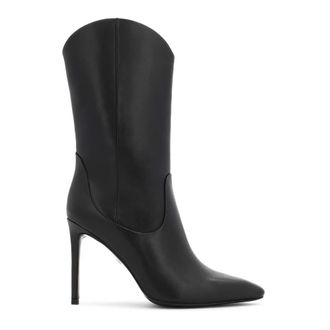 Kazar Lederstiefeletten mit Absatz und abgerundetem Oberteil - - Shoes - Damen - Schwarzk - 37 EU