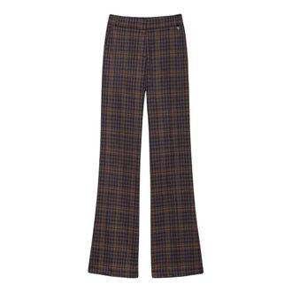 Aniye By 181103 Gerade Karottenhose mit Karomuster - - Trousers - Damen - Braun - L