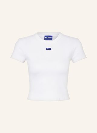 HUGO BOSS Hugo Cropped-Shirt weiss