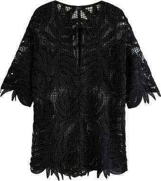 Next Strandkleid Cover-up-Kaftan mit H&auml;kelbesatz (1-tlg)