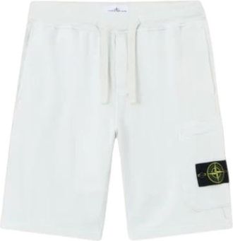 Stone Island Homme, Shorts, Bleu, Taille: M Malfil&eacute; Fleece Old Effect Shorts