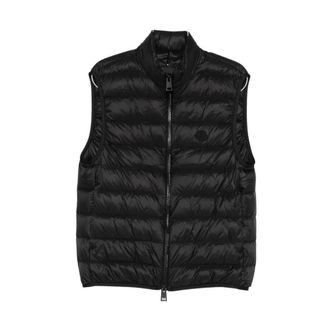 Moncler Homme, Vestes, Noir, Taille: XL Quilted Vest