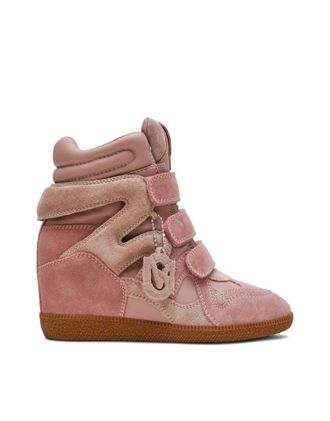Steve Madden Mavis - Baskets compens&eacute;es en daim - Rose