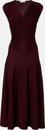 Alaia Ala&iuml;a Midikleid aus Schurwolle