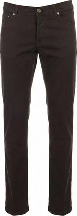 Kiton Homme, Pantalons, Brun, Taille: W34 Pantalon droit &agrave; cinq poches