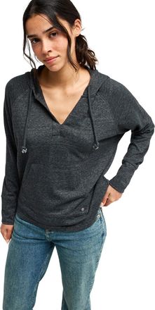 Roxy Womens Destination SURF Hooded Sweatshirt, Anthracite, XL
