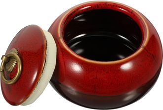 Cabilock Keramik Teekanister Teedose Mit Deckel Vorratsdosen Zuckerdose Salztopf Porzellan Tee Jar Gewürzdosen Tee Behälter für Lose Tee Süßigkeiten Gewürz Tro