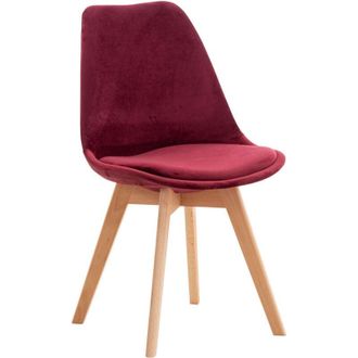 Clp Chaise de lunch Linares Bordeauxrot, velours