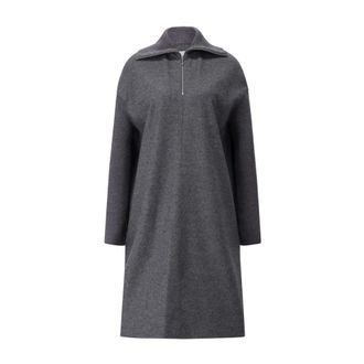 Jil Sander Fine Wool Midi Dress - - Dresses - Damen - Grau - M