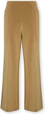 Elena Miro Femme, Pantalons, Brun, Taille: 42 FR Pantalon Palazzo en Scuba