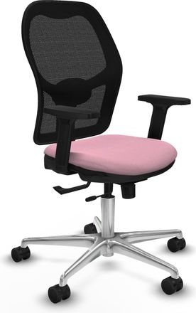 Piqueras y Crespo Drehstuhl Rosa Jorquera mit 2D-Armen, h&ouml;henverstellbare Lendenwirbelst&uuml;tze, ausgestattet mit Syncro/Traslack und eingespritztem Schaum. Mit Rollen von