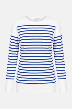 Armor Lux Damen Matrosenshirt Amiral Armor Lux Wei&szlig; Sternblau
