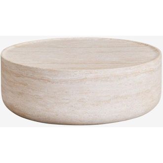 Sklum Runder Gartencouchtisch &Oslash;80 cm aus Zement Darwys