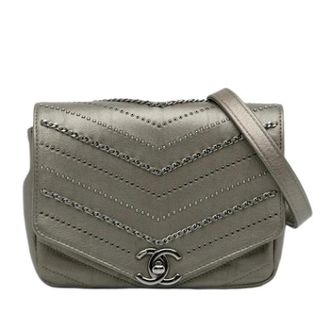 Chanel Pre-owned Vintage Crossbody Bag - - Pre-owned - Damen - Grau - ONE SIZE